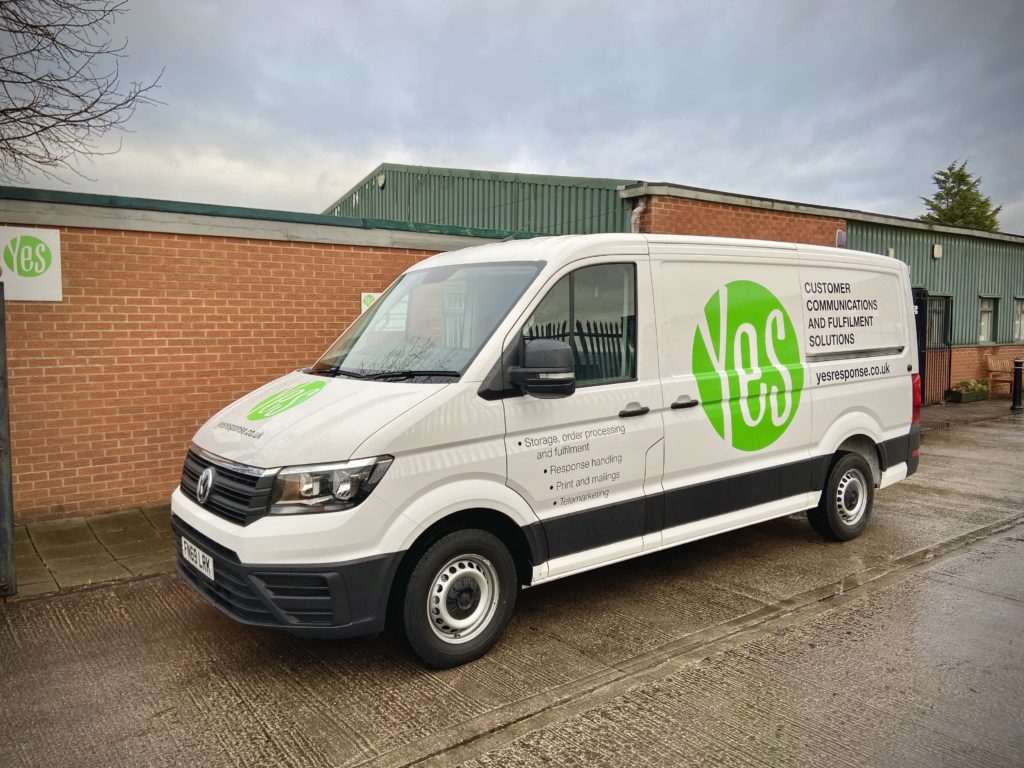 OUR NEW DELIVERY VAN HAS FINALLY ARRIVED. - Yes Response - Yes Response